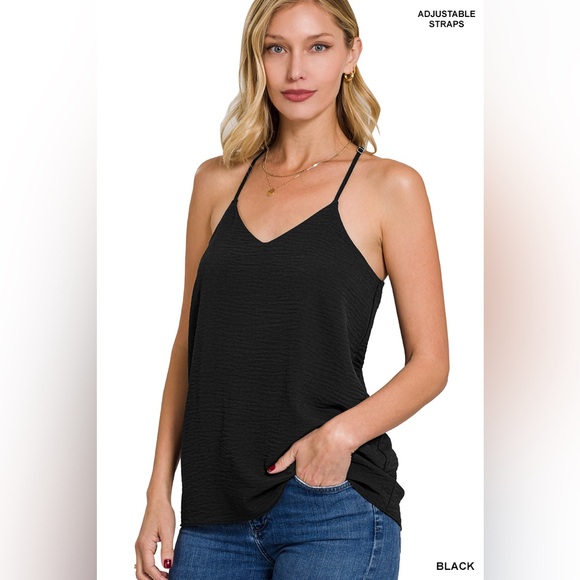 Zenana Outfitters | Tops | Zenana Adjustable Strap Vneck Cami Top ...